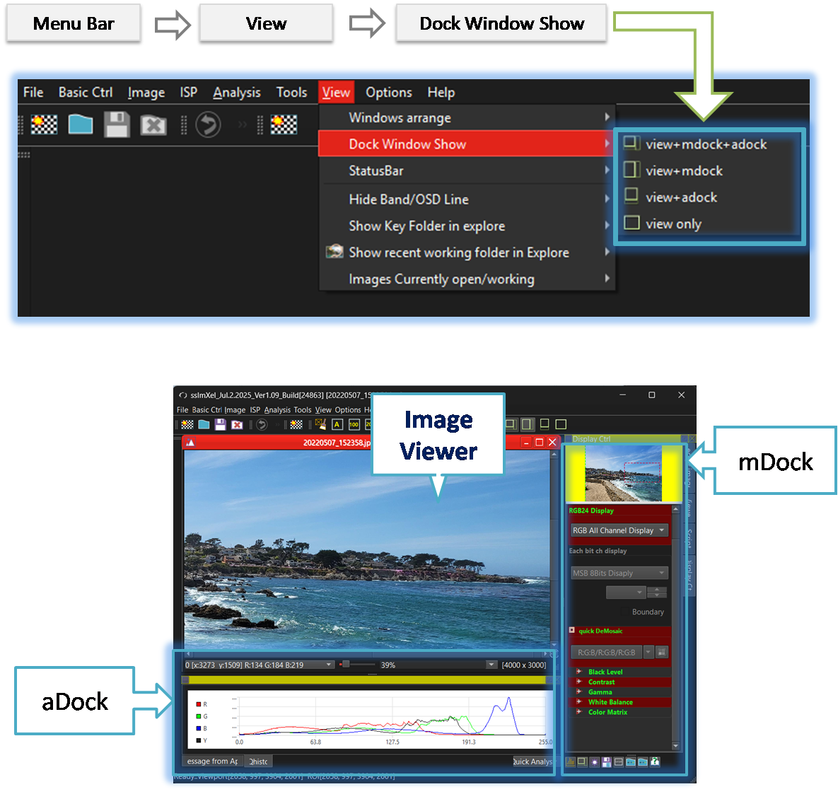 Dock Top Show - SSImXel User Guide